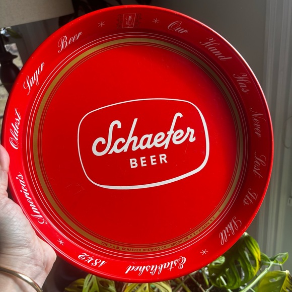 Vintage | Accents | Vintage Schaefer Beer Serving Tray Original Vintage ...